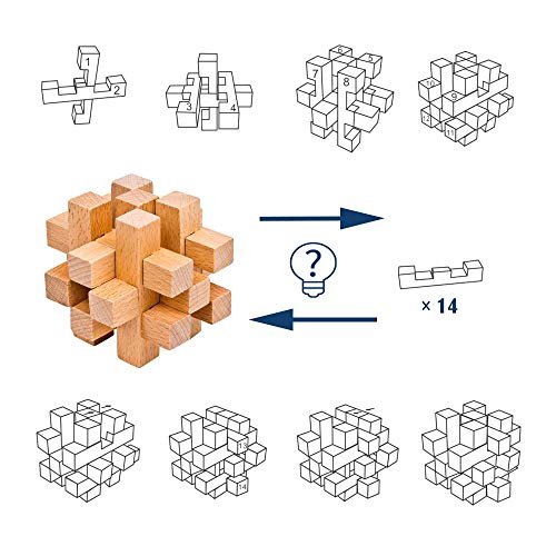 Holzsammlung Puzzle in legno, set da 18 rompicapo - Giochi Puzzle